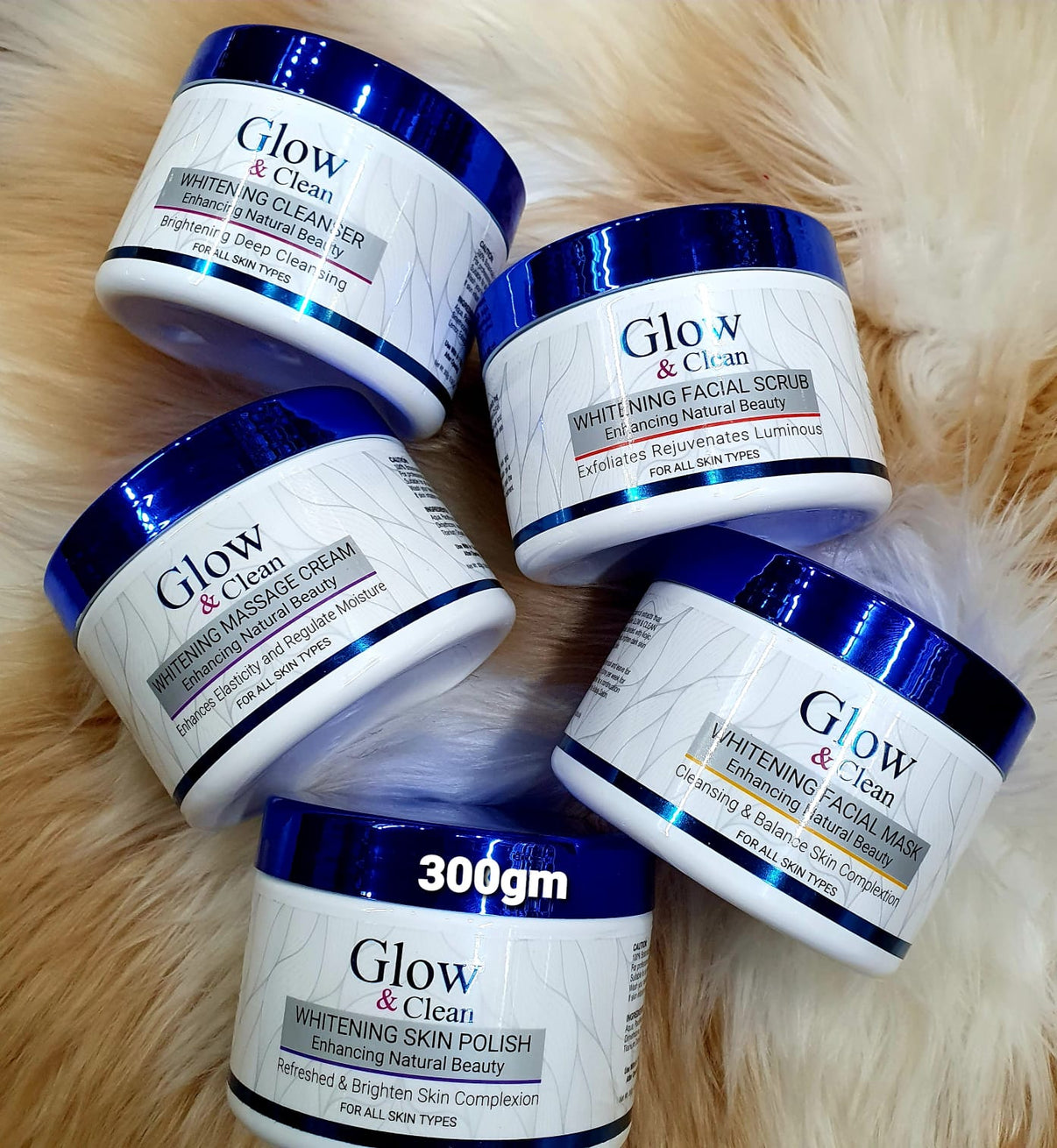 GLOW & CLEAN Whitening Facial Kit – 5 in 1 Facial System – Glow & Clean ...