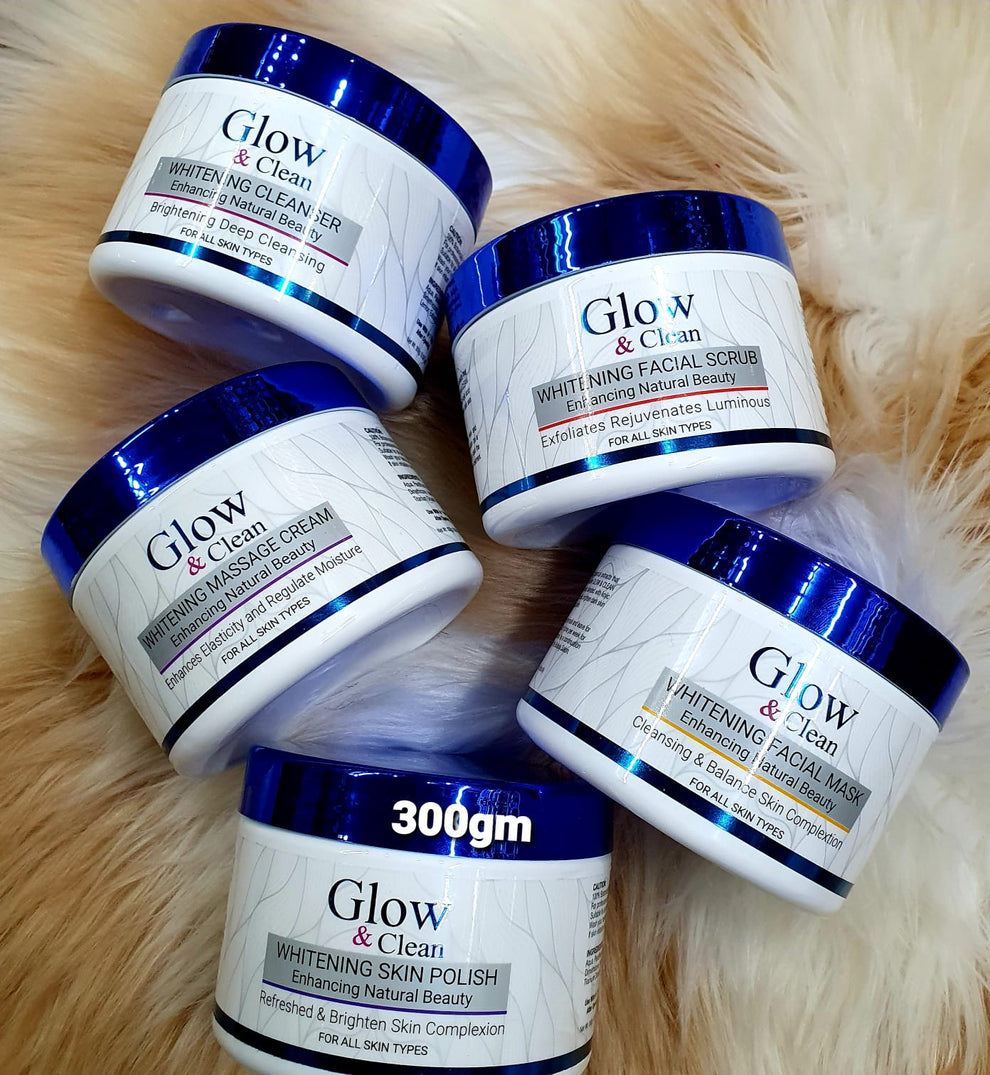 GLOW & CLEAN Whitening Facial Kit – 5 in 1 Facial System – Glow & Clean ...