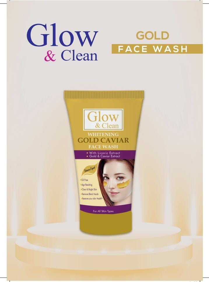 Glow & clean Gold face wash – Ameenbeautytips (Glow & Clean)