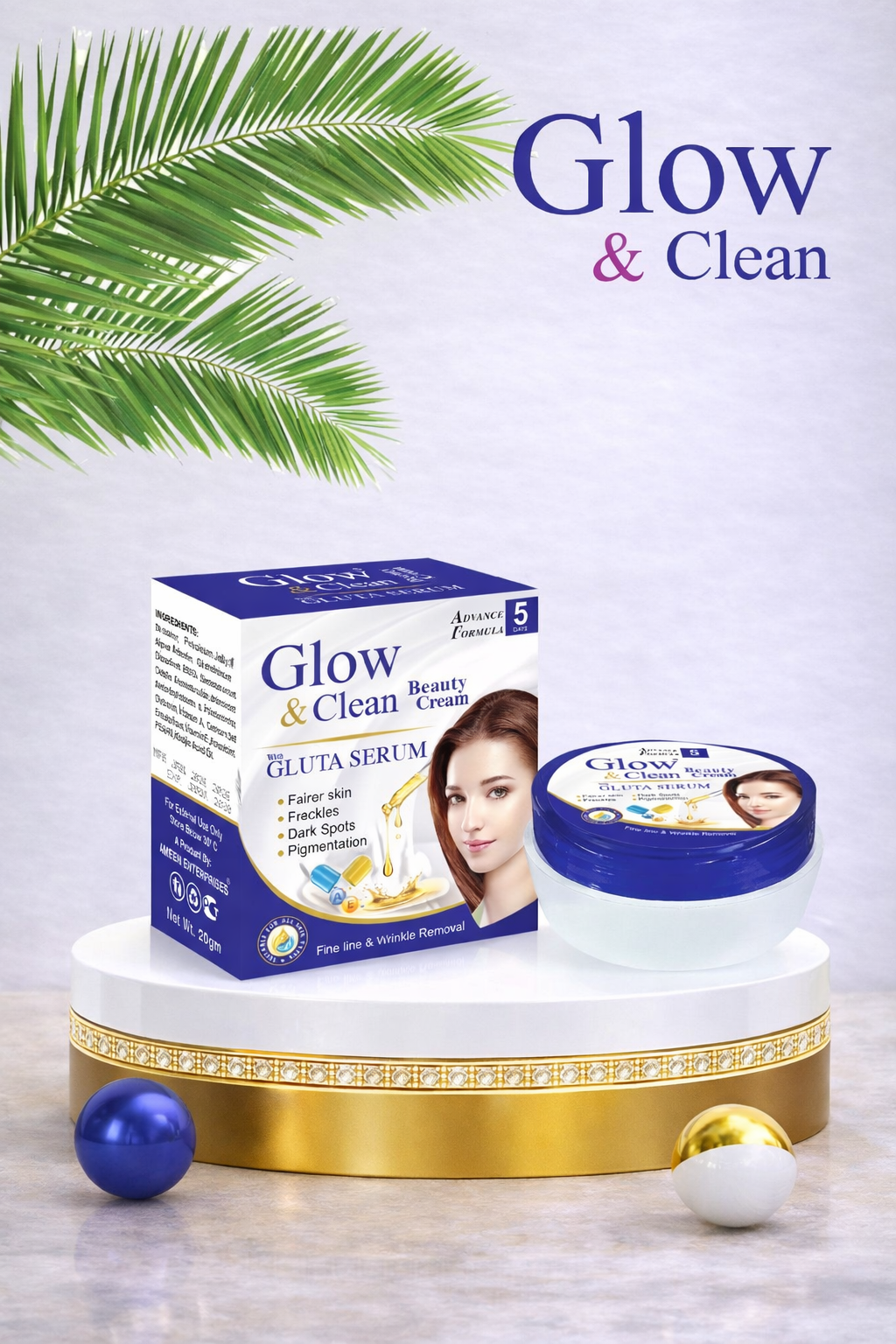 GLOW & CLEAN Gluta Beauty Cream – Bright & Glow Skin – Glow & Clean ...
