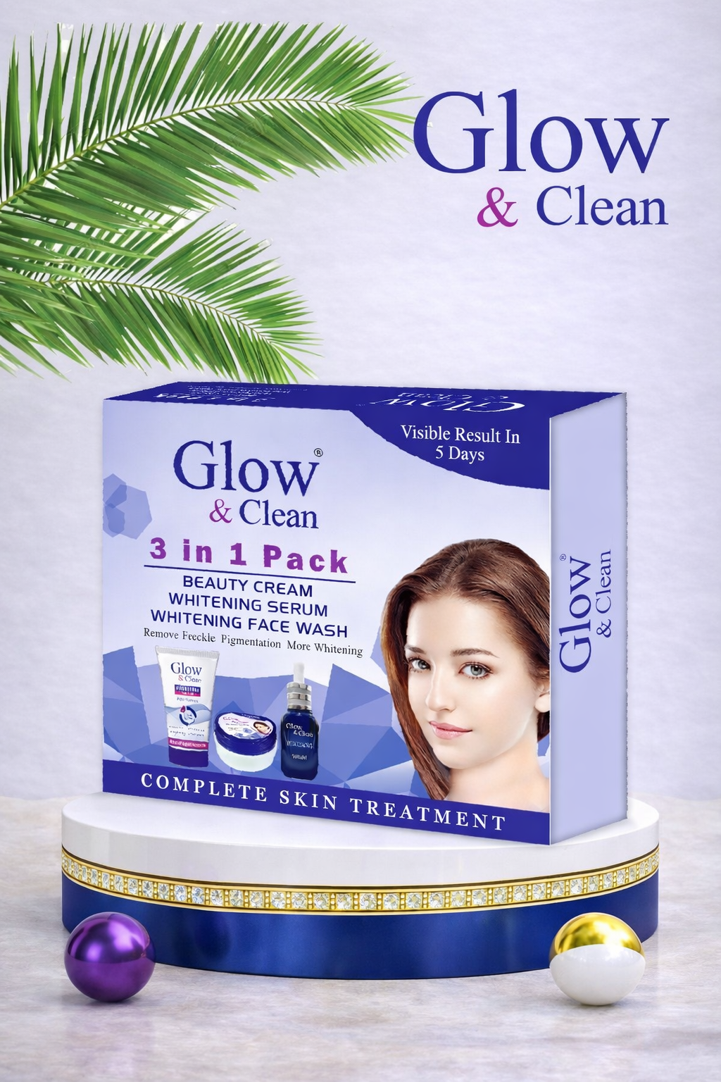 GLOW & CLEAN 3 in 1 Beauty Kit – Complete Skin Treatment – Glow & Clean ...